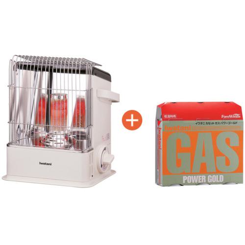 ■Iwatani 【期間限定キャンペーン】 カセットガスストーブ デカ暖+カセットガスパワーゴールド3本セット〔品番:CBSTVDKDCB2503PGSET〕【7078003:0】[店頭受取不可]