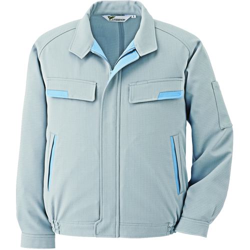 ■ミドリ安全 静電気帯電防止作業服 ブルゾン シルバーグレー サイズ3L〔品番:VE71UE3L〕【7548834:0】[店頭受取不可]