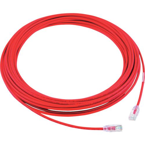 ■PANDUIT カテゴリ6A細径パッチコード 15m 赤 UTP28X15MRD〔品番:UTP28X15MRD〕【7853521:0】[店頭受取不可]