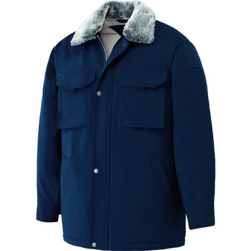 ■ミドリ安全 防寒 ソフトカストロコート ネイビー LL〔品番:M4047UELL〕【7976755:0】[店頭受取不可]