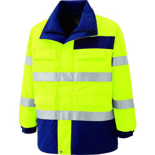 ■ミドリ安全 高視認性 防水帯電防止防寒コート イエロー 3L〔品番:SE1124UE3L〕【7978626:0】[店頭受取不可]