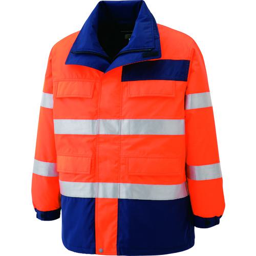 ■ミドリ安全 高視認性 防水帯電防止防寒コート オレンジ 5L〔品番:SE1125UE5L〕【7978804:0】[店頭受取不可]