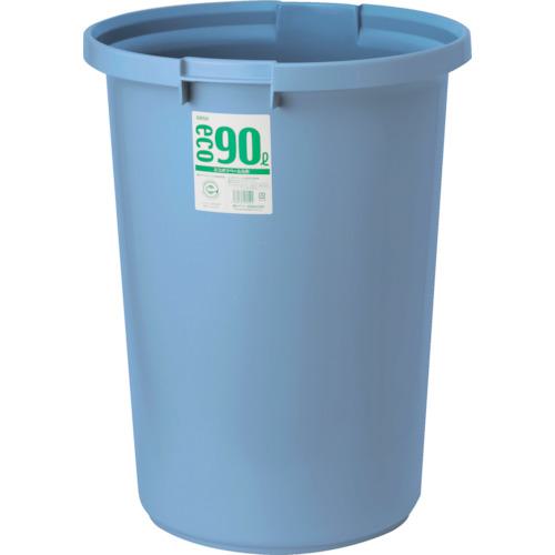 ■積水 エコポリペ-ル丸型#90本体 ブルー〔品番:PEN90B〕【7997167:0】[直送DS][店頭受取不可]