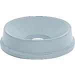 ■【在庫限り】ラバーメイド アンタッチャブルラウンドコンテナ用フタ ロート型 グレイ〔品番:354875〕【8194537:0】[店頭受取不可]