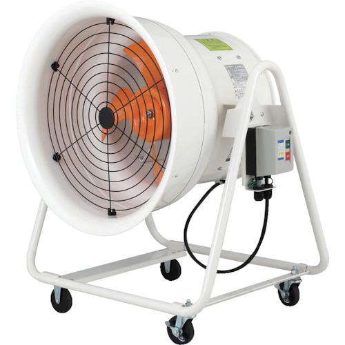 ■Suiden 送風機 こでかファン ハネ径400mm 低騒音タイプ 三相200V 角度調節可能 4輪キャスター付〔品番:SJF404A〕【8196172:0】[直送DS][店頭受取不可]