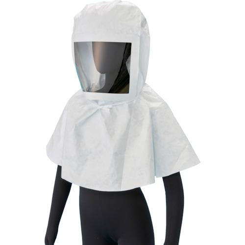 ■アゼアス タイベック(R)製 PCフード 6681 フリーサイズ (10枚入)〔品番:6681〕【8198870:0】[店頭受取不可]