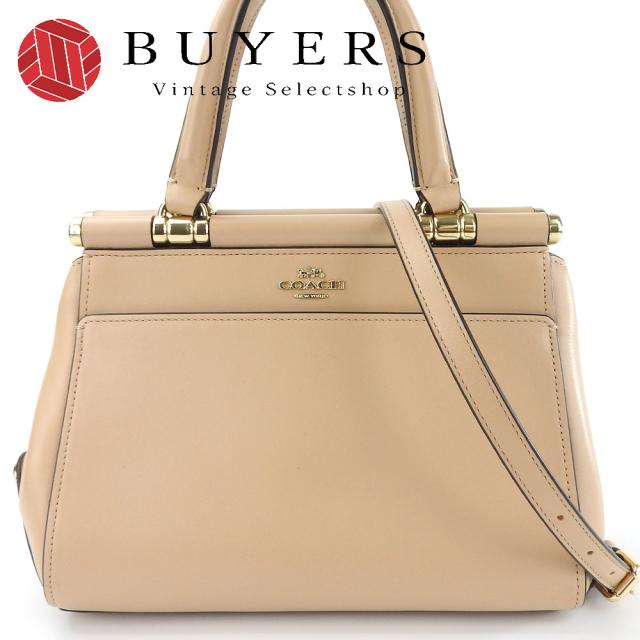 中古 コーチ ハンドバッグ 31918 レザー ベージュ ベージュ 2WAY ショルダー レディース 女性 COACH