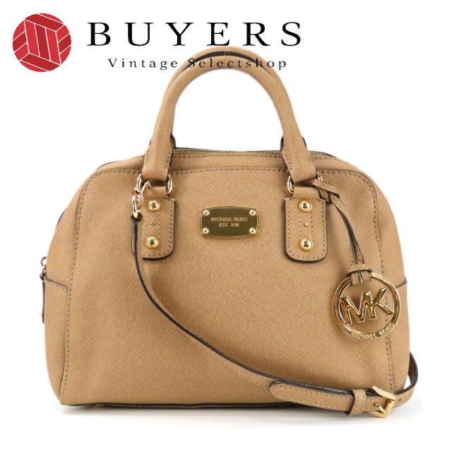 中古 マイケルコース ハンドバッグ 35F5GSA2L 合成皮革 ブラウン ゴールド金具 2WAY ショルダー レディース 女性 Michael Kors