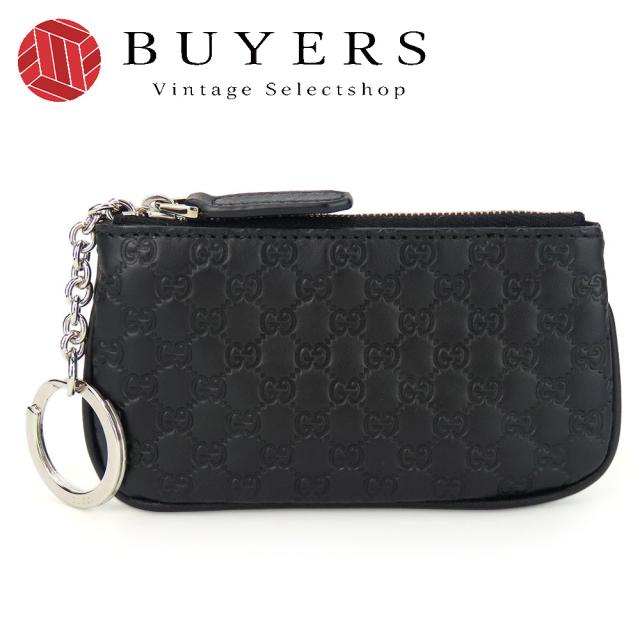 中古 グッチ ケース 544476 シマレザー ブラック シルバー金具 小物入れ キーケース レディース メンズ GUCCI