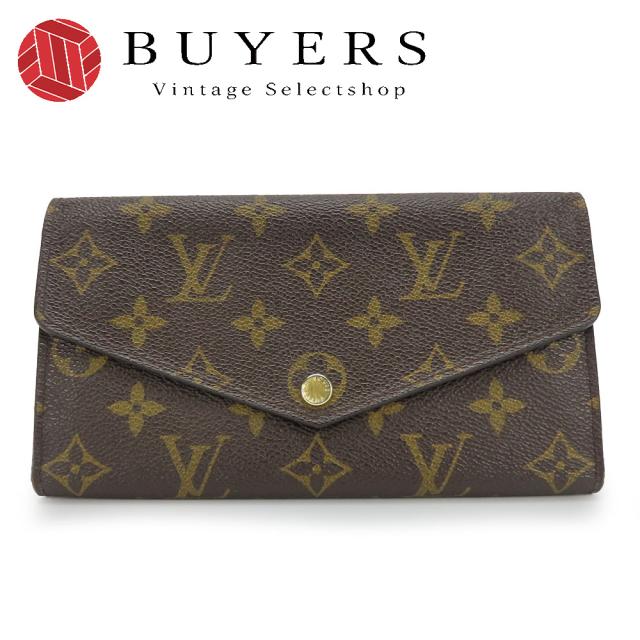 中古 ルイ・ヴィトン 長財布 ポルトフォイユ・サラ M60531 モノグラム ブラウン ゴールド金具 二つ折り 普段使い 小物 レディース 女性 LOUIS VUITTON