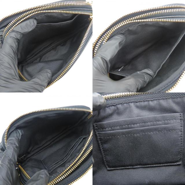 中古 コーチ ショルダーバッグ F30259 レザー ブラック ゴールド金具