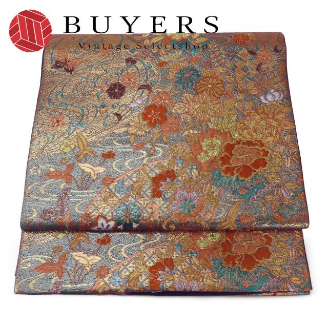 中古 袋帯 正絹(金銀糸除く) 訪問着 礼装 六通 和装 呉服 和服 きもの レディース 女性