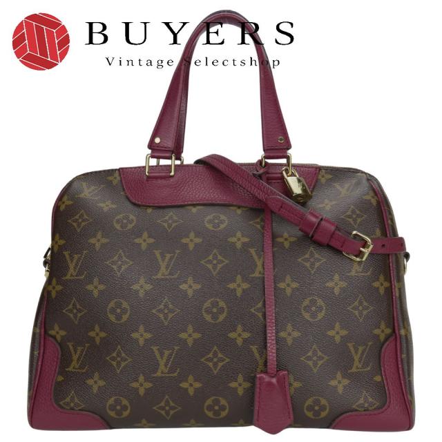 中古 ルイ・ヴィトン ハンドバッグ レティ−ロ M40545 モノグラム レザー ブラウン オロール ゴールド金具 2WAY 斜め掛け ショルダー 普段使い レディース 女性 LOUIS VUITTON