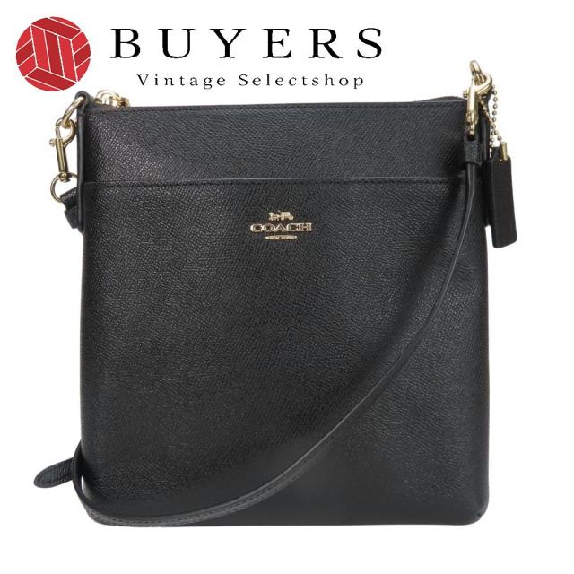 中古 コーチ ショルダーバッグ 41320 レザー ブラック ゴールド金具 斜め掛け シンプル 普段使い レディース 女性 COACH