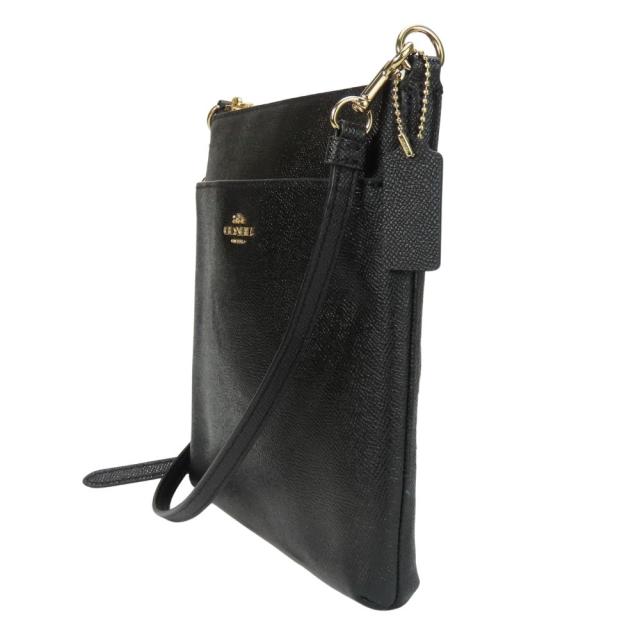 中古 コーチ ショルダーバッグ 41320 レザー ブラック ゴールド金具