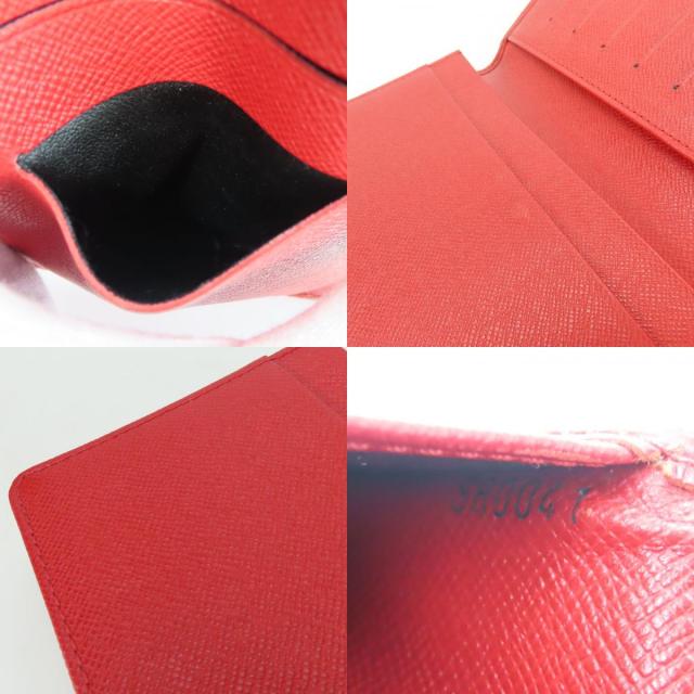 中古 ルイ・ヴィトン 札入れ ポルトカルトクレディ エピレザー レッド