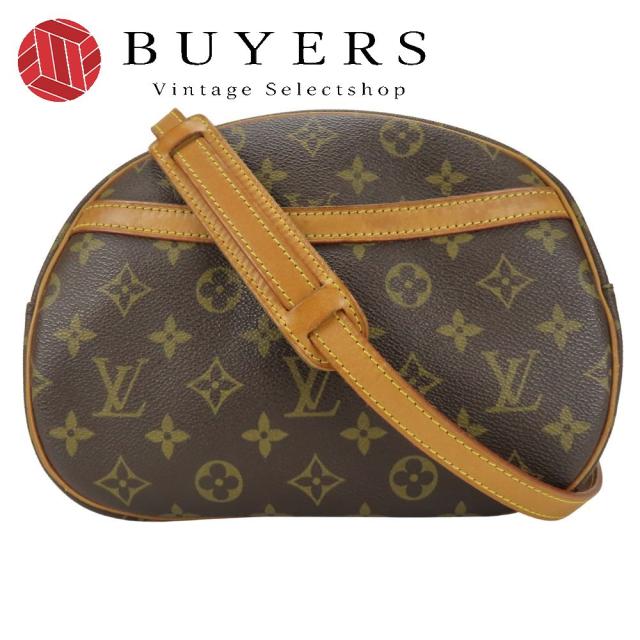 中古 ルイ・ヴィトン ショルダーバッグ ブロワ M51221 モノグラム ヌメ革 ブラウン 斜め掛け 肩掛け レディース 女性 LOUIS VUITTON