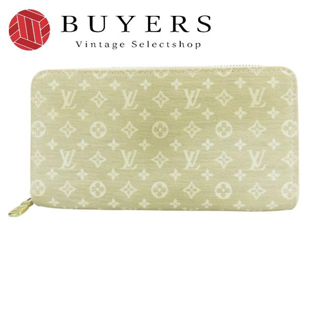 中古 ルイ・ヴィトン 長財布（ラウンドファスナー） ジッピー ウォレット M95310 モノグラムミニラン デュンヌ ベージュ LV 普段使い 小物 レディース 女性 LOUIS VUITTON