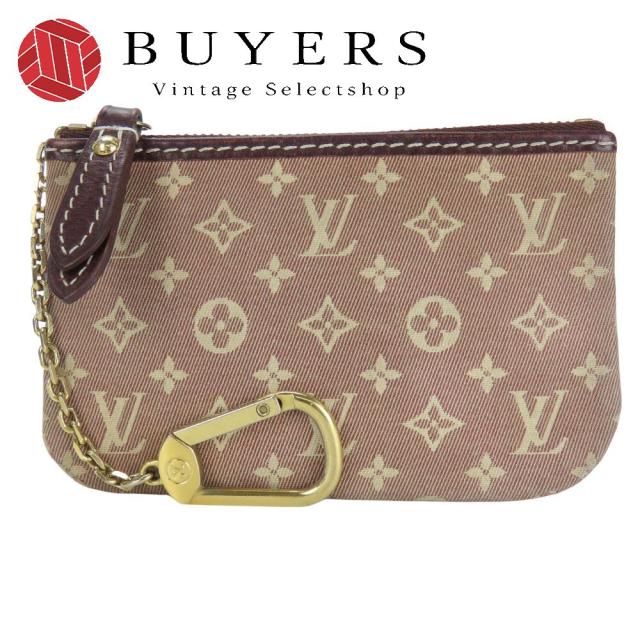 中古 ルイ・ヴィトン ケース ポシェットクレ M62996 モノグラムイディール セピア ブラウン系 キーリング付き 小物 レディース 女性 LOUIS VUITTON