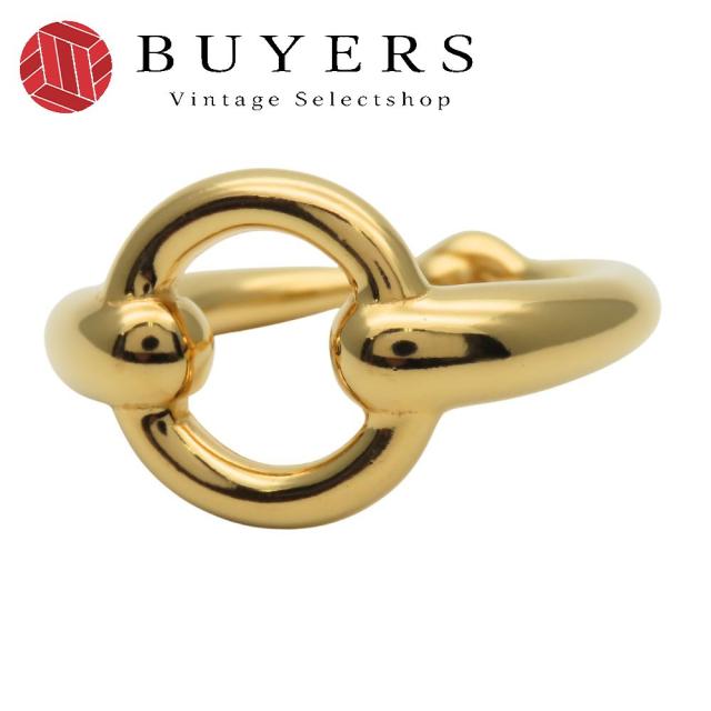 中古 エルメス スカーフリング モー メタル ゴールド GP アクセサリー メッキ レディース 女性 HERMES