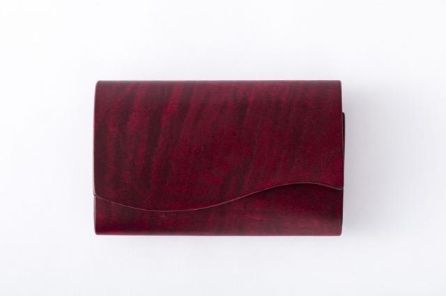 取寄品 sciva シーバ 木で作られたファッションアイテム 木製 カードケース 名刺入れ CAD-001-RED 送料無料