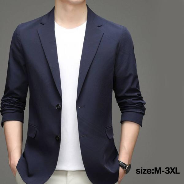 ビジネスコート テーラードジャケット メンズ ビジネス 長袖 無地 スーツ アウター 紳士用 秋服 スリム カジュアル おしゃれ 披露宴 フォマール