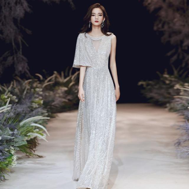 ドレスイブニングドレススカート2024新品 宴会オーラクイーン誕生日年次パーティーホストパーティー気質ドレス