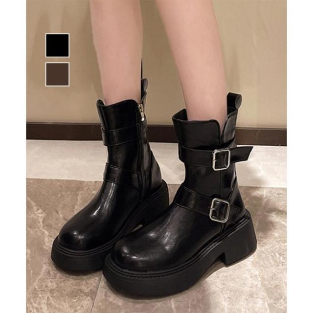 エンジニアブーツ ベルト レディース