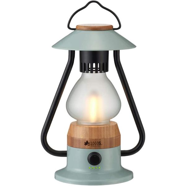 送料無料！ロゴス(LOGOS) Bamboo ゆらめき・モダーンランタン 74175018 グレー (約)幅20×奥行15×高さ33.5cm