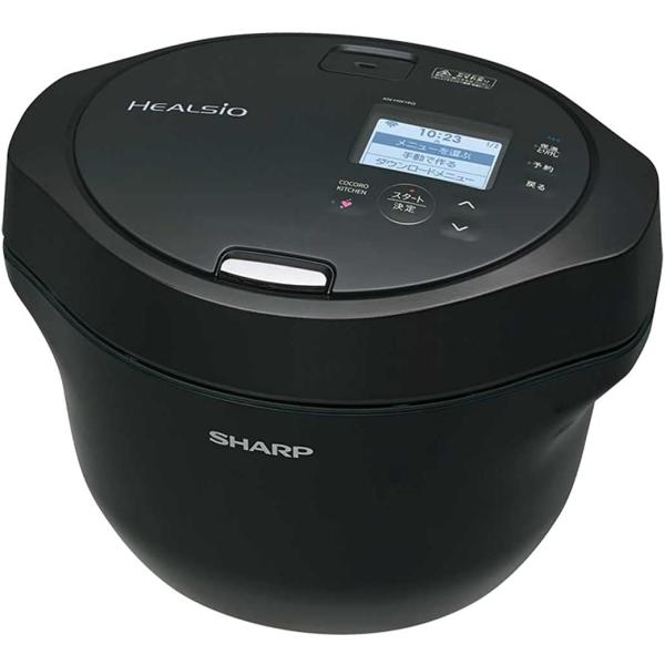送料無料！シャープ 水なし自動調理鍋 ヘルシオ ホットクック KN-HW16G-B ブラック系 [1.6L]