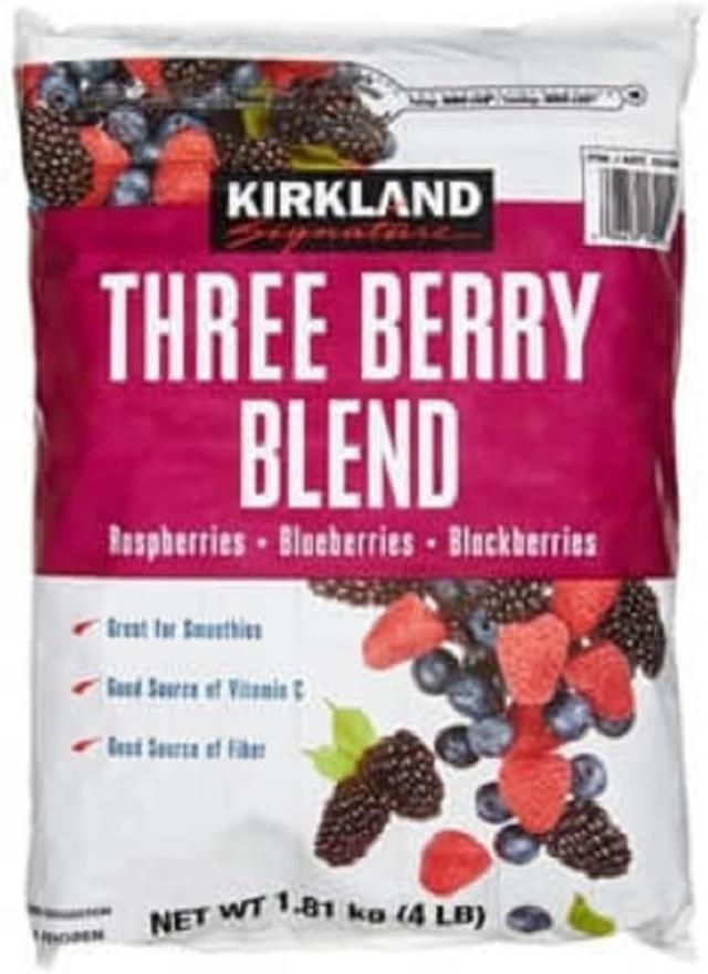 冷凍 【2袋セット】カークランド スリーベリーブレンド 1.81kg×2袋　(ラズベリー、ブルーベリー、ブラックベリー)