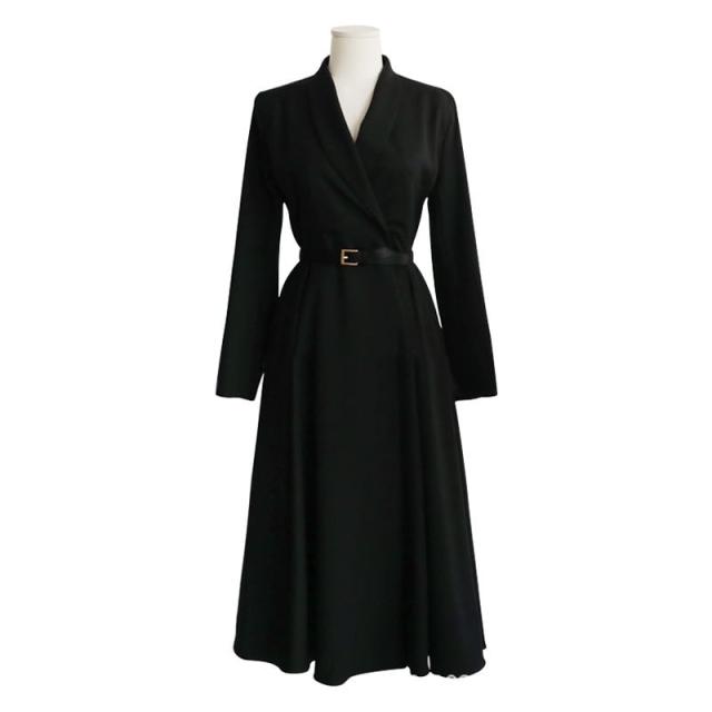 ワンピース 上着 人気 おすすめ おしゃれ お洒落 プチプラ 長袖 ロング Vネック 無地 ポリエステル あったか 着痩せ 体型カバー 可愛い かわいい シンプル カジュアル きれいめ 高品質 大人