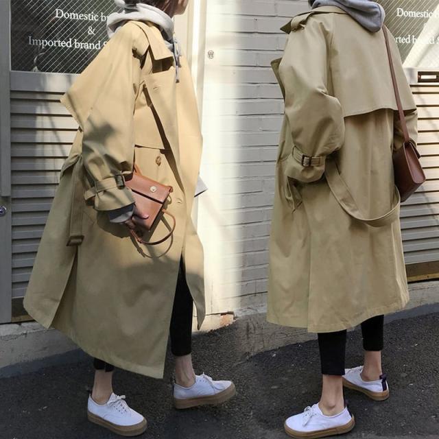 レディース 上着 トレンチコート アウター 美シルエット 華奢見え ミドル丈 ベルト付き 韓国 新作 インスタ映え トレンド 高見え スタイルアップ 可愛い かわいい かっこいい 大人 上品