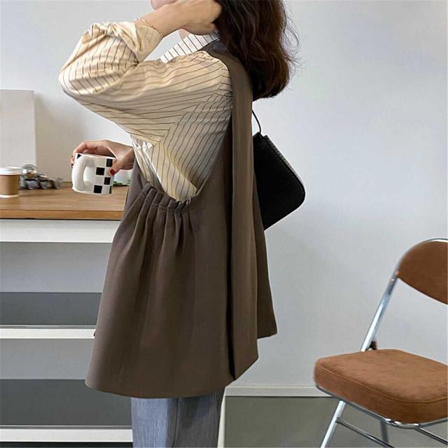 ベスト トップス レディース 羽織り Tシャツ オーバーサイズ  ギャザー 半袖 クルーネック ベスト 前開き モード ヴィンテージ風 レトロ ショート丈 バブルスリーブ レース かわいい ベスト トップス レディース 羽織り Tシャツ オーバーサイズ ギャザー