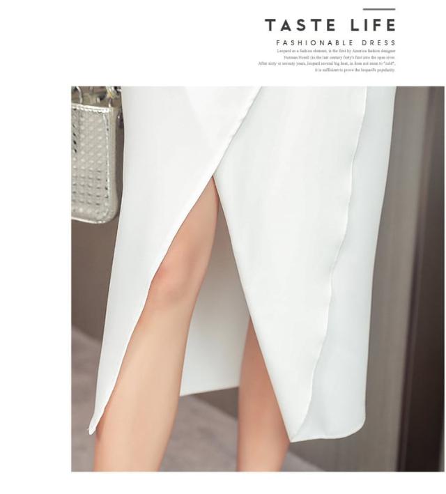 ワンピース 上着 人気 おすすめ おしゃれ お洒落 セクシー 色気 アシンメトリー 後ろファスナー プチプラ ノースリーブ 無地 ポリエステル クールビズ 着痩せ 体型カバー 可愛い かわいい