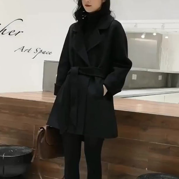 レディース 上着 羽織り コート アウター ミディアム丈 美シルエット ひざ上 チェスターコート ミドル丈 インスタ映え 高見え 可愛い かわいい 韓国 かっこいい カジュアル 大人 上品