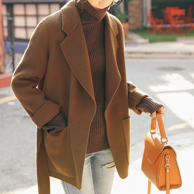 レディース ジャケット コート 上着 テーラードジャケット チェスター ウエストマーク ウールタッチ インスタ映え 高見え スタイルアップ 可愛い かわいい かっこいい カジュアル 大人