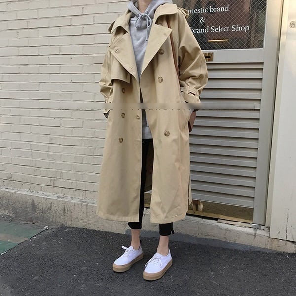 コート アウター ロング トレンチ ドロップショルダー モノトーン ガウンコートチェック マニッシュ ミディアム丈 袖あり 長袖 ポケット付き アウター 羽織り 大人可愛い きれいめ