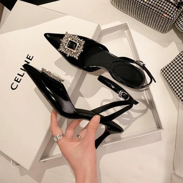 レディースシューズ 婦人靴 ハイヒール ピンヒール ストラップ付き