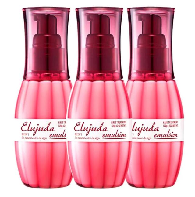 【お得3個セット】ミルボン エルジューダ エマルジョン120g Elujuda 細い髪用 洗い流さないトリートメント ミルク 乳液 ヘアケア 美容室 サロン専売品 クリームタイプ ヘアパック ダメージケア ヘアオイル ヘアセット ミルボンサロン専売品アウトバス　ヘアケア
