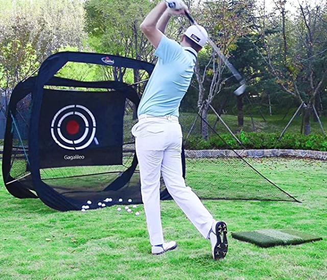 公式ショップ］ゴルフネット 折りたたみ式 2.1x1.2x2.1m ゴルフ練習