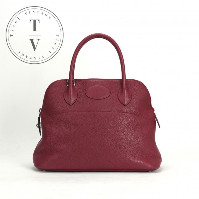 エルメス HERMES ボリード31 ボリード 31 バッグ トートバッグ ショルダーバッグ トリヨンクレマンス ルビー レッド 赤 シルバー金具
