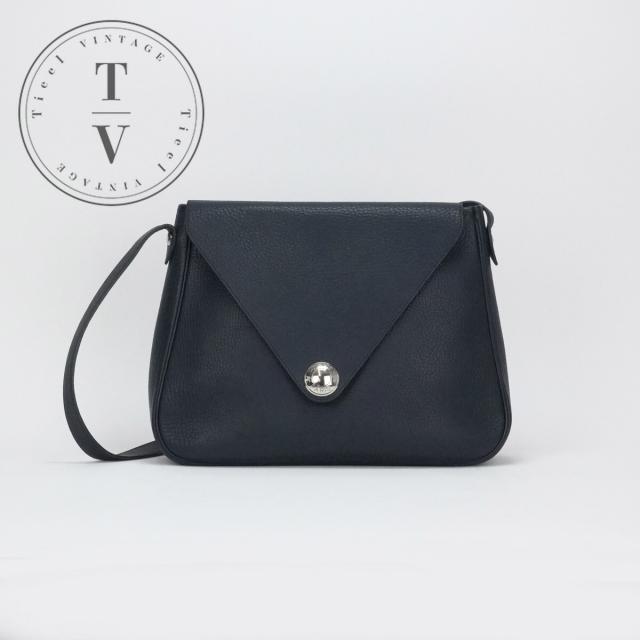 エルメス HERMES クリスティーヌ35 クリスティーヌ 35 バッグ ショルダーバッグ ブッフル ブルーオブスキュール ダークブルー 青