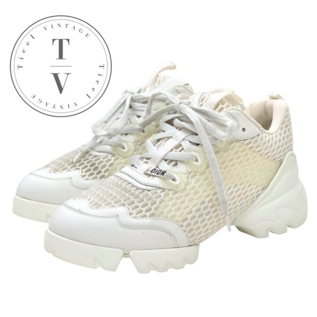 クリスチャンディオール CHRISTIAN DIOR スニーカー 靴 シューズ メッシュ ホワイト 白