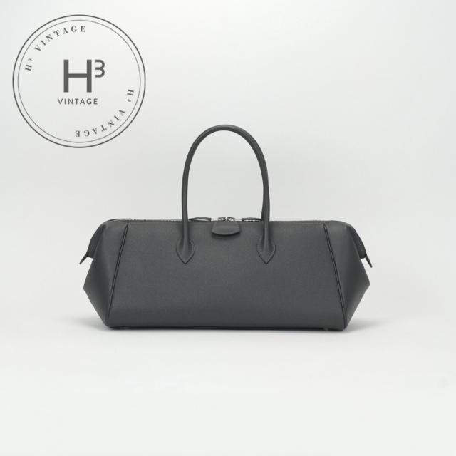 エルメス HERMES パリボンベイ35 パリボンベイ 35 バッグ トートバッグ エプソン グラファイト グレー シルバー金具 ヴォーエプソン