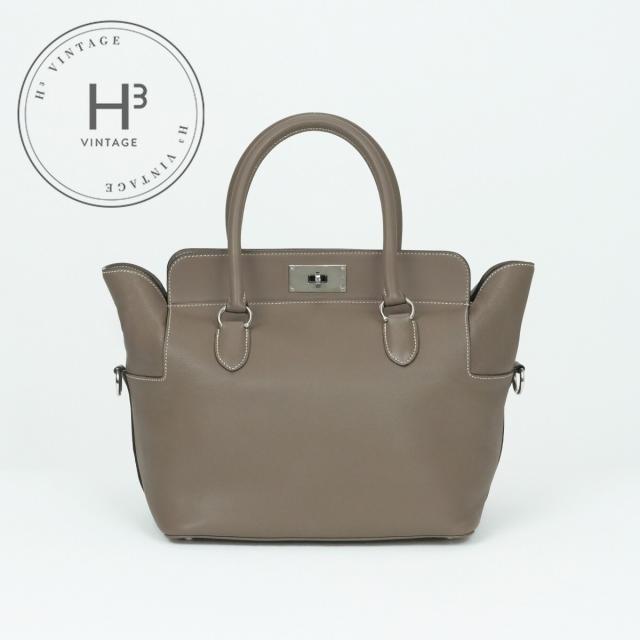 エルメス HERMES ツールボックス26 ツールボックス 26 バッグ ショルダーバッグ エバーカラー エトゥープ グレー シルバー金具