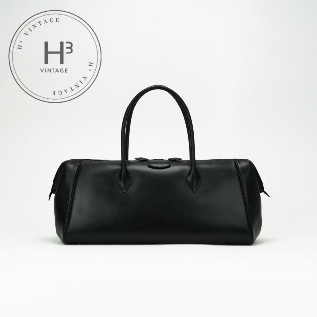 エルメス HERMES パリボンベイ40 パリボンベイ 40 バッグ トートバッグ ボックスカーフ ノワール ブラック 黒 シルバー金具