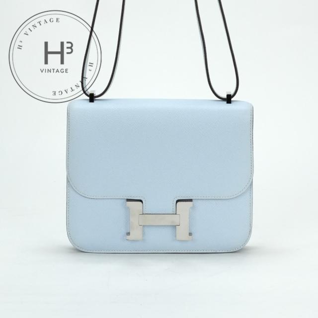 エルメス HERMES コンスタンス3 ミニ18 コンスタンス 3 ミニ 18 バッグ ショルダーバッグ エプソン ブルーブリュム ブルー 青