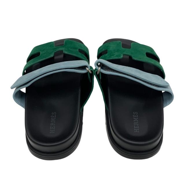 エルメス HERMES シプレ サンダル 靴 シューズ スエード グリーン