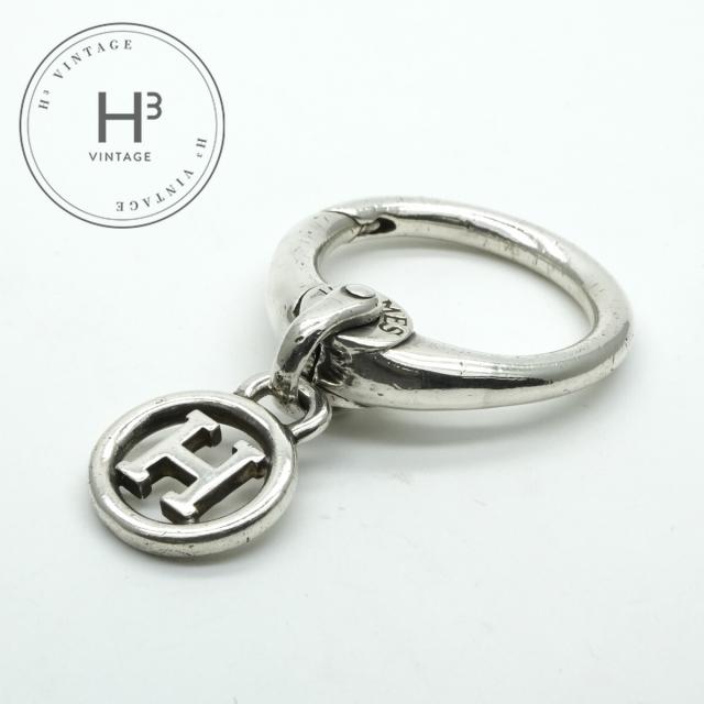 エルメス HERMES その他 925 シルバー 銀 ヴィンテージ　Hロゴ　キーリング　バッグチャーム